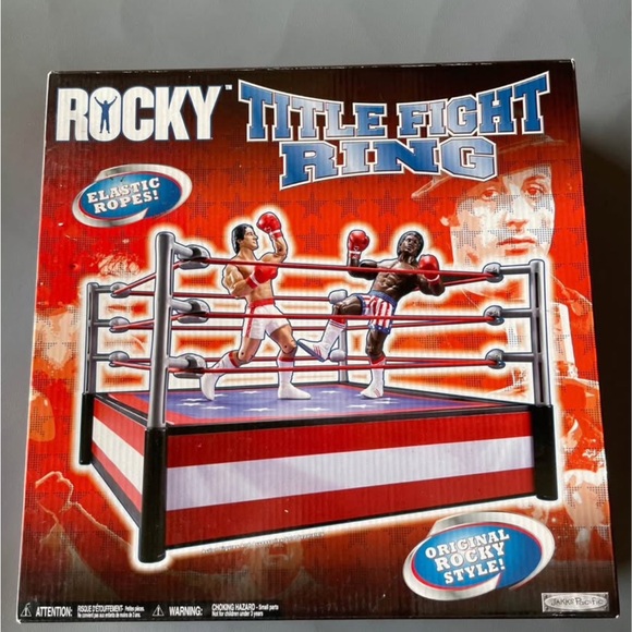 Rocky | Toys | Rocky Title Fight Ring Playset Red White And Blue By ...